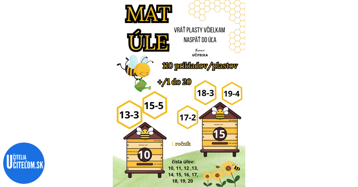 Matematické úle - Matematika | UčiteliaUčiteľom.sk
