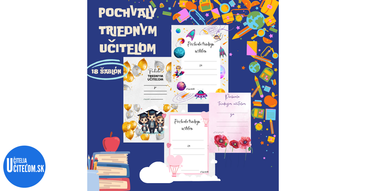 Pochvaly triednym učiteľom - 2025 / pochvala - Slovenský Jazyk ...