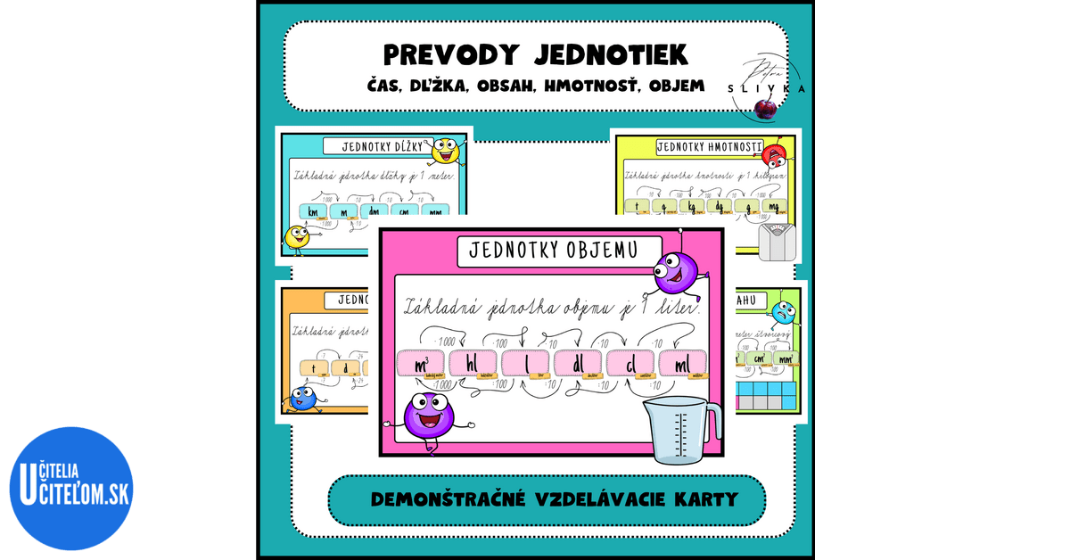 Prevody jednotiek (čas, hmotnosť, dľžka, objem, obsah) - Fyzika ...