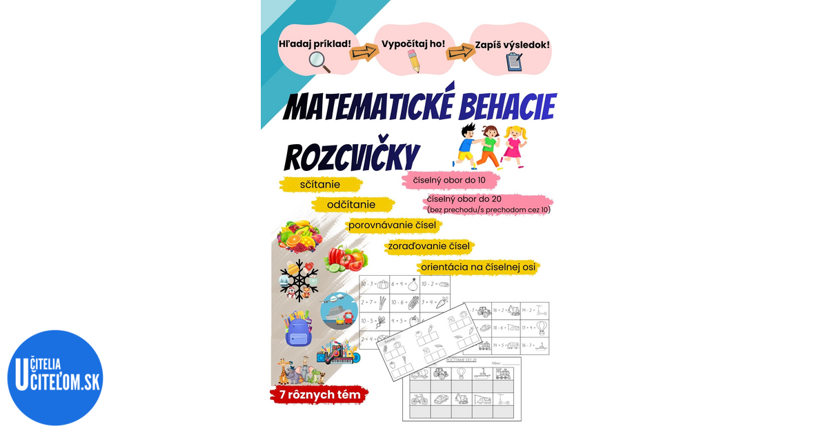 Matematické behacie rozcvičky - Matematika | UčiteliaUčiteľom.sk