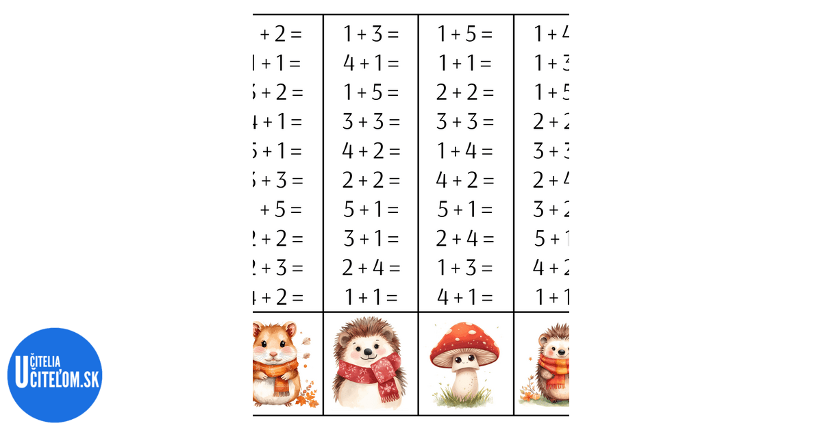 Kartičky - sčitovanie a odčitovanie v obore do 10 - Matematika ...