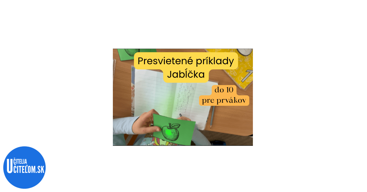 Presvietené príklady- Jabĺčka (sčítanie a odčítanie do 10) - Matematika ...