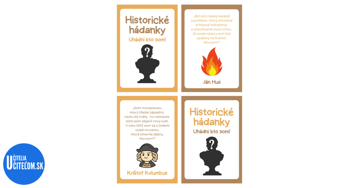 Historické hádanky - osobnosti 7. ročník - Slovenský Jazyk ...