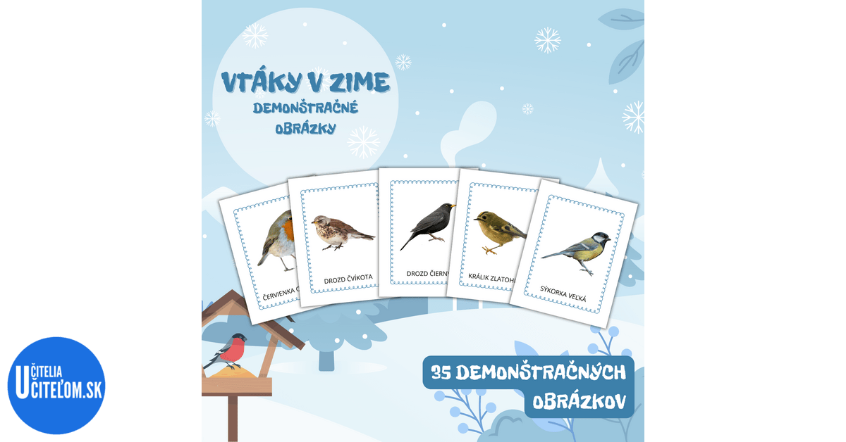 VTÁKY V ZIME - brožúra - demonštračné obrázky - Prírodoveda ...