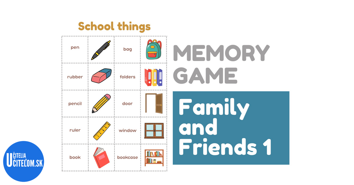 Family and Friends 1 - memory game - Anglický jazyk | UčiteliaUčiteľom.sk